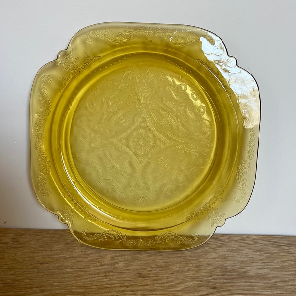 Amber Glass Plates - Etsy