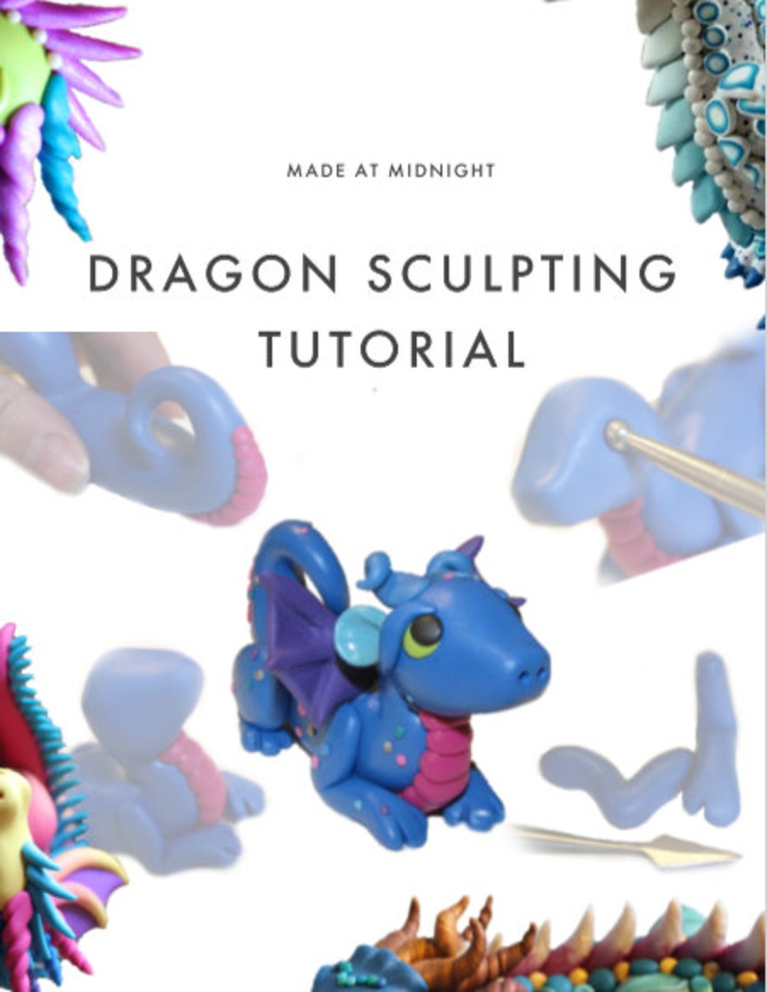 Polymer Clay Dragon Sculpting Tutorial - Beginner - Etsy