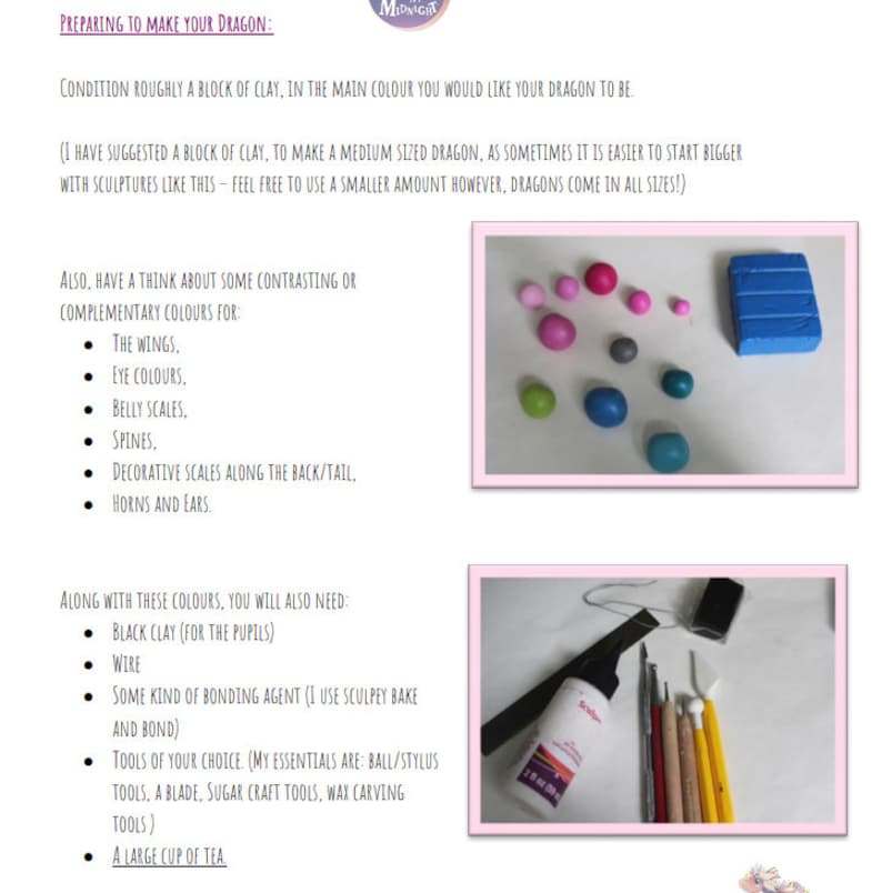 Polymer Clay Dragon Sculpting Tutorial Beginner - Etsy