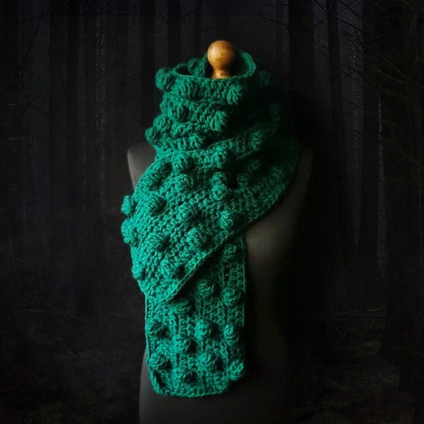 Popcorn Stitch Scarf - Etsy