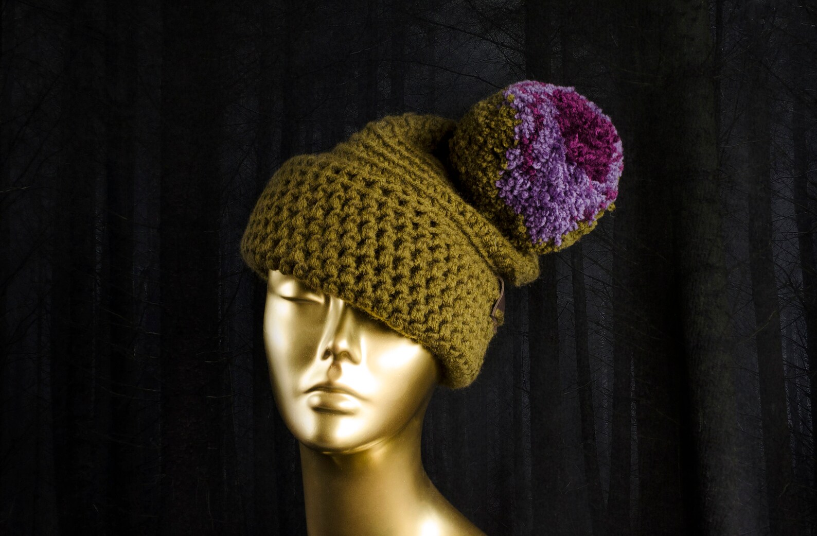 Knitted Winter Hat TRANSFORMER With Adjustable POM POMS - Etsy