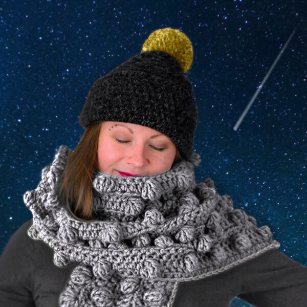 Puff Stitch Scarf - Etsy