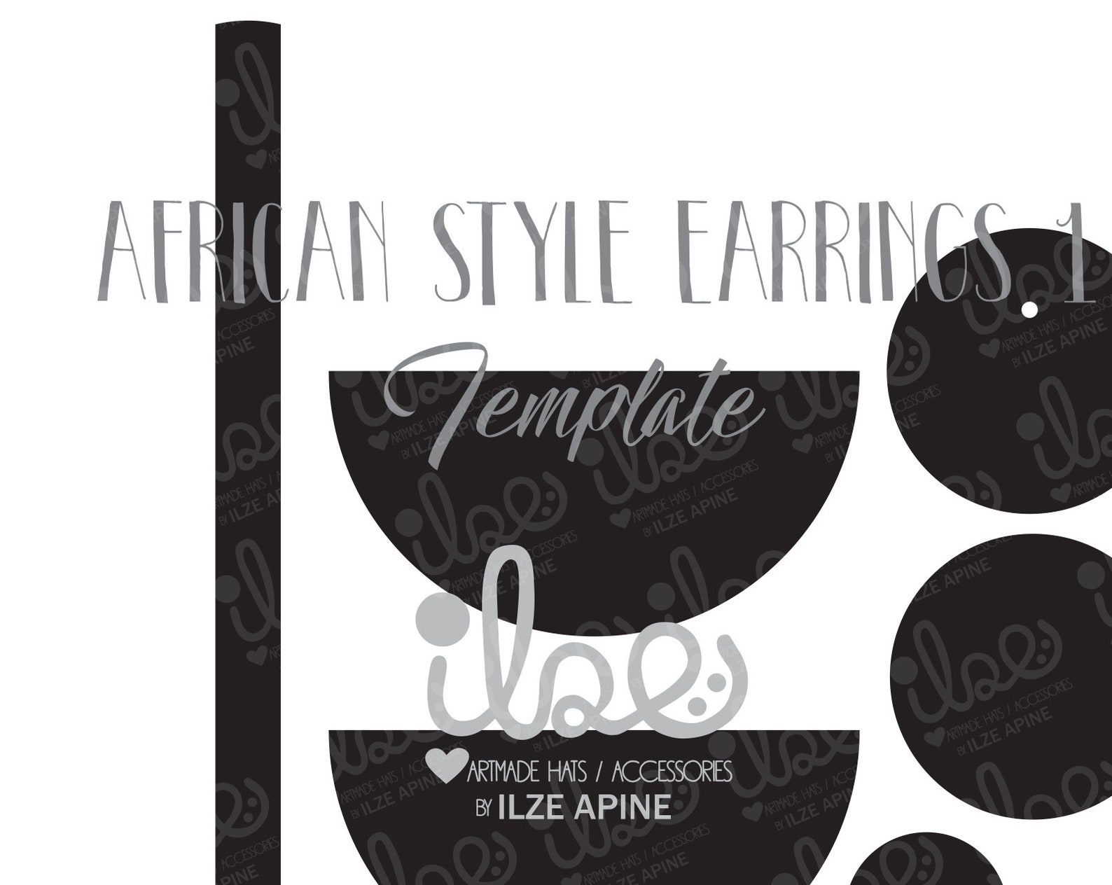 African Earrings Svg DIY Leather STUD Earrings Wood Vinyl - Etsy