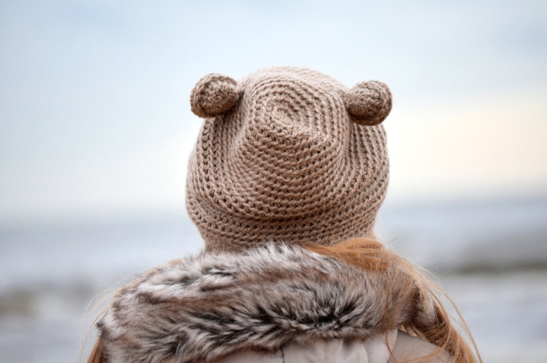 Bear Costume Hat With Ears, Bear Costume Kids Adult, Kids Winter Hat ...