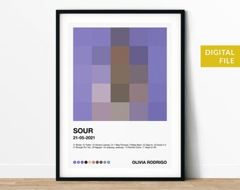 Sour Album Art - Etsy