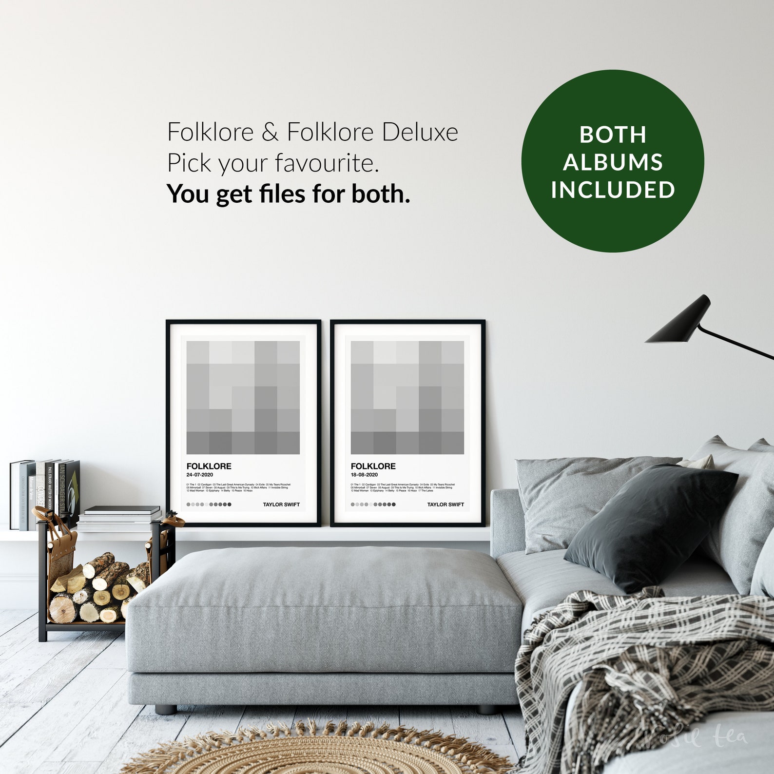 Taylor Swift Folklore Album Art Printable Download Digital - Etsy