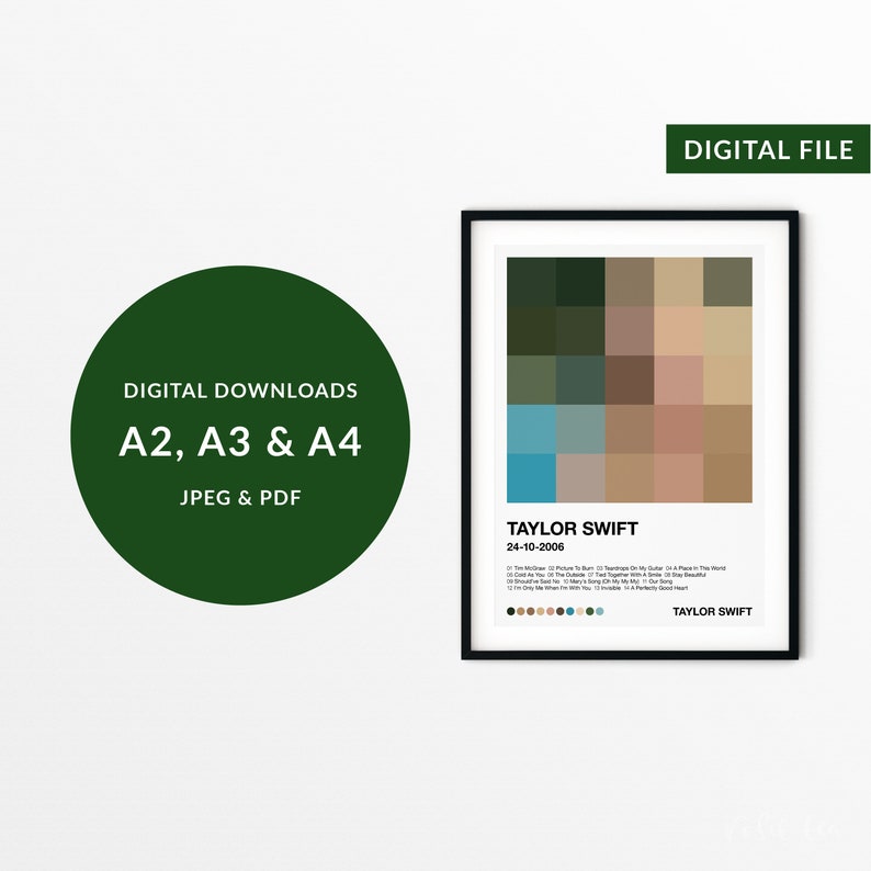 The Taylor Swift Album Art Set Printable Download Digital Wall Art Home ...