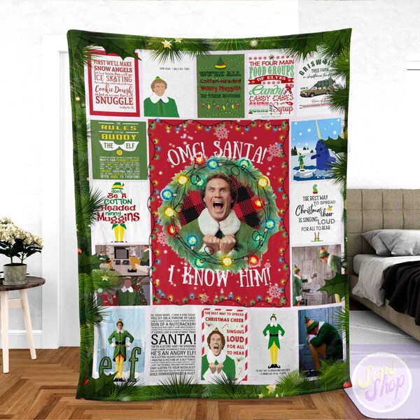 Santa Claus Inspired Blanket - Etsy