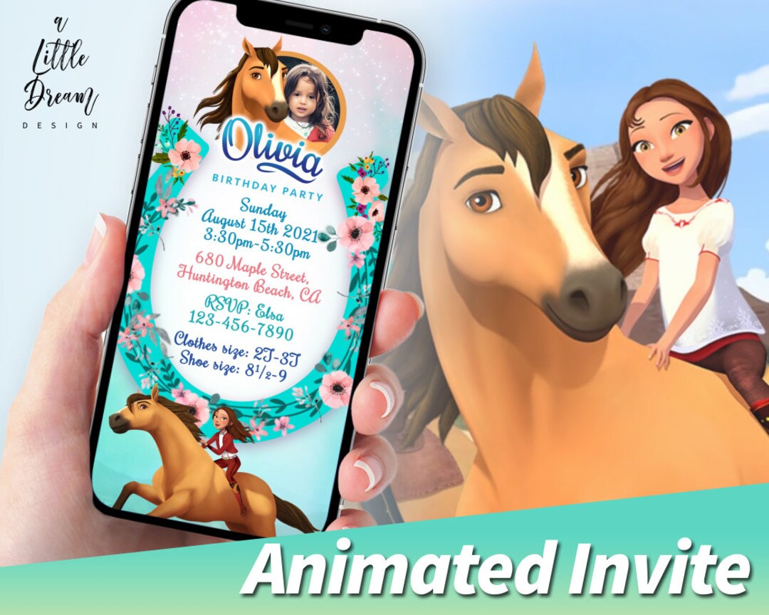 Birthday Party Invitation Animated Invite Birthday Invitation Video ...