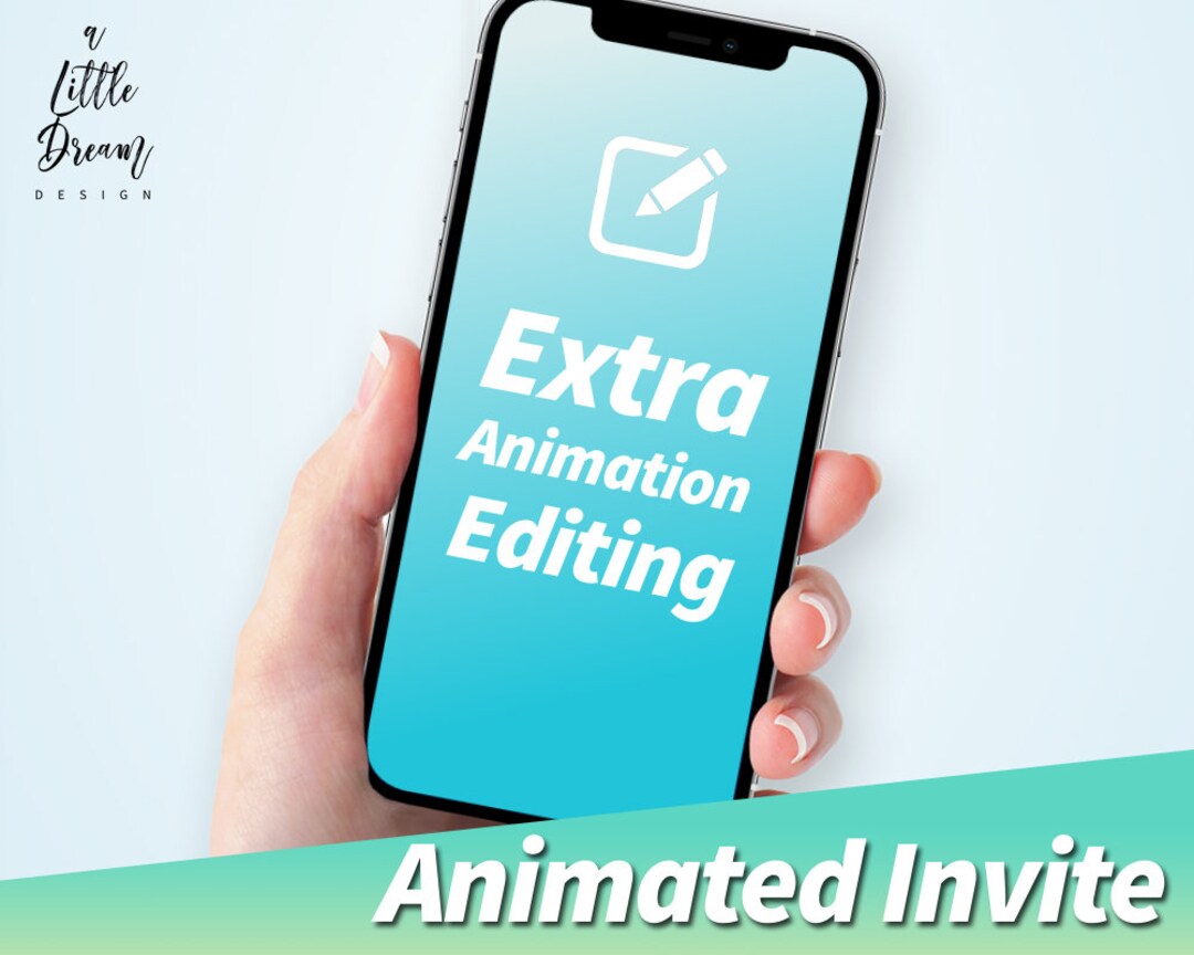 Extra Animation Editing - Etsy