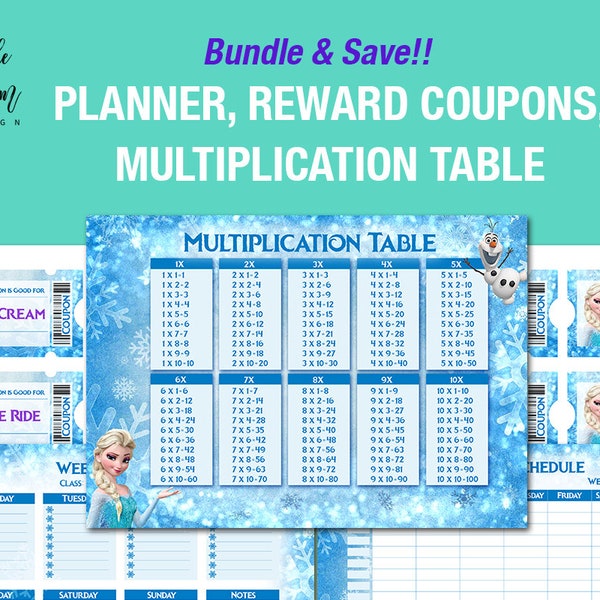 Multiplication Reward Chart - Etsy