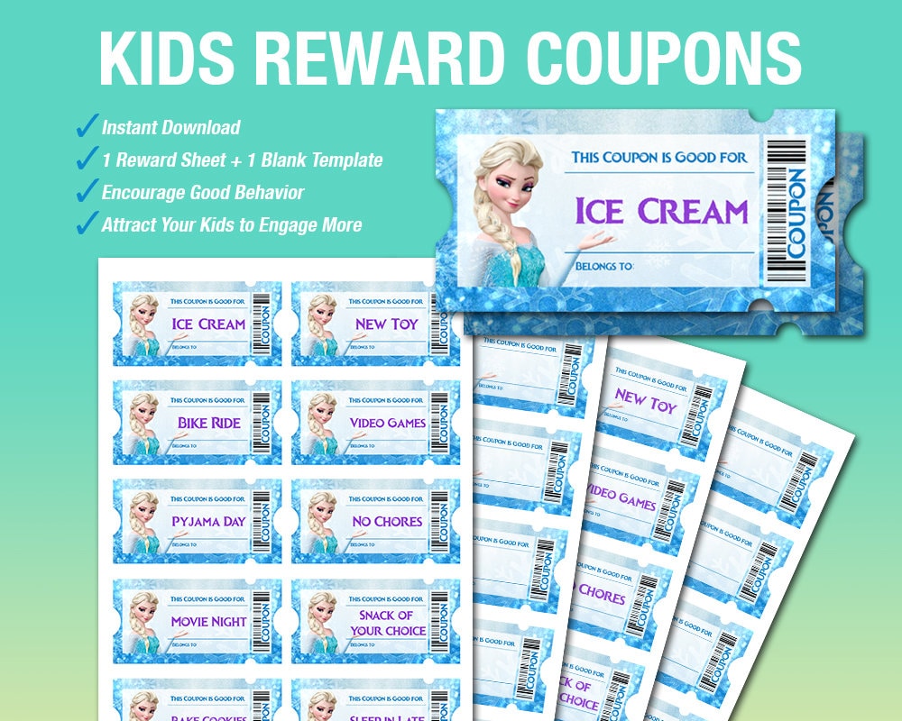 Coupons récompense enfants billets récompense Homeschool | Etsy