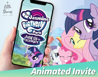 Digital Birthday Invitation Animated Video Invitation - Etsy