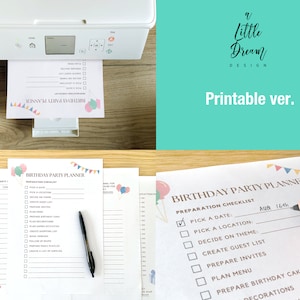 Birthday Party Planner Printable Birthday Budget Planner PDF Digital ...