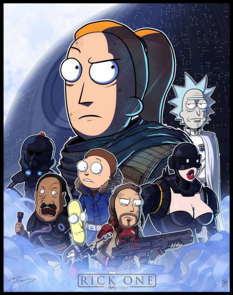 Morty Wars: Rick One Rick and Morty & Star Wars Crossover | Etsy