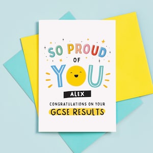Personalised GCSE Results Card / Gcse Card / Gcse Card - Etsy