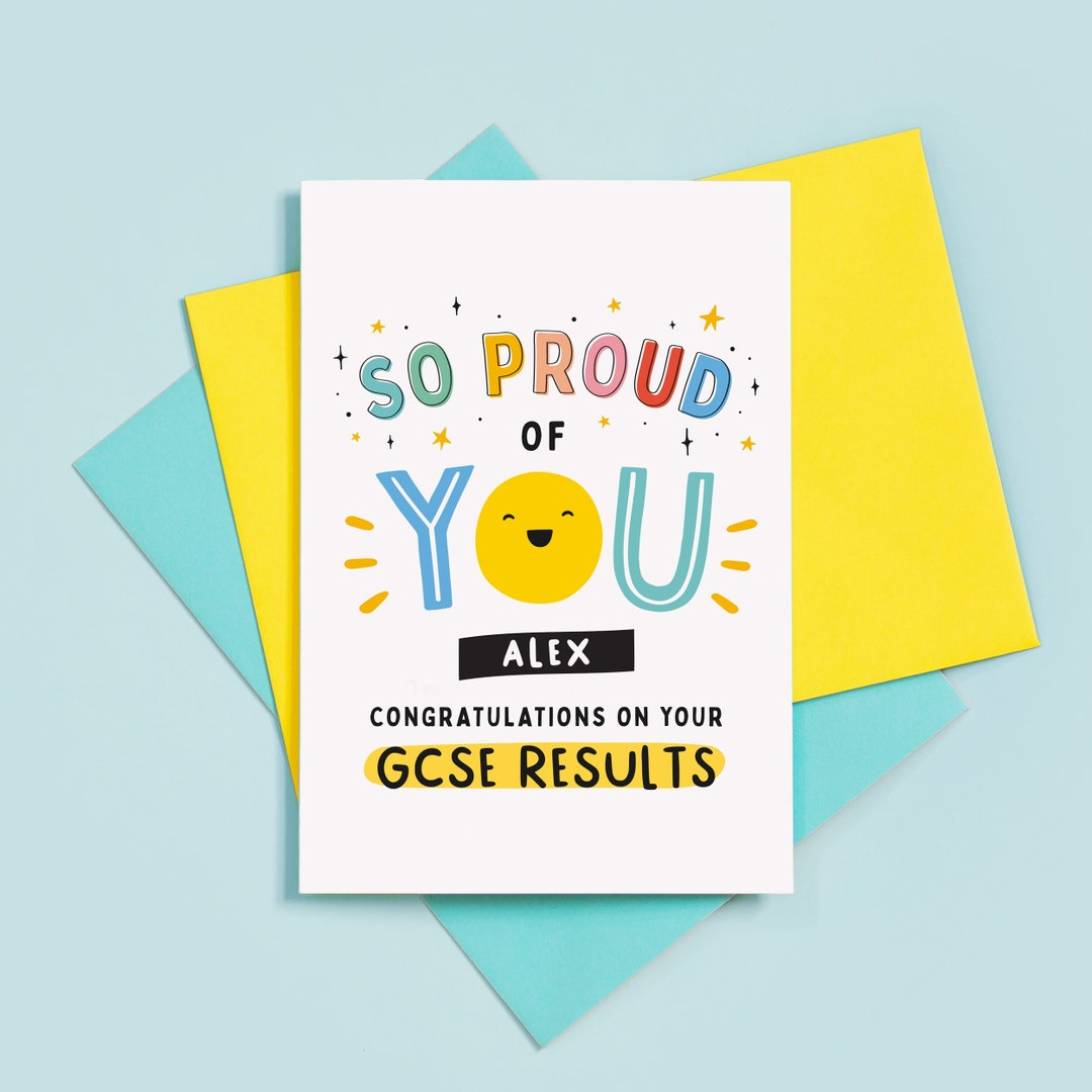 Personalised GCSE Results Card / Gcse Card / Gcse Card - Etsy