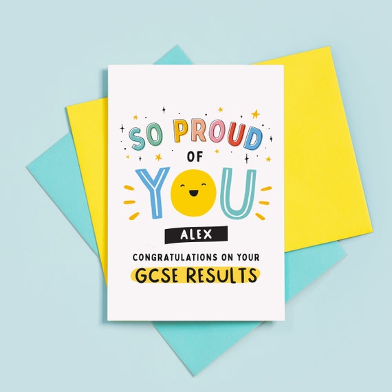 Personalised GCSE Results Card / Gcse Card / Gcse Card - Etsy