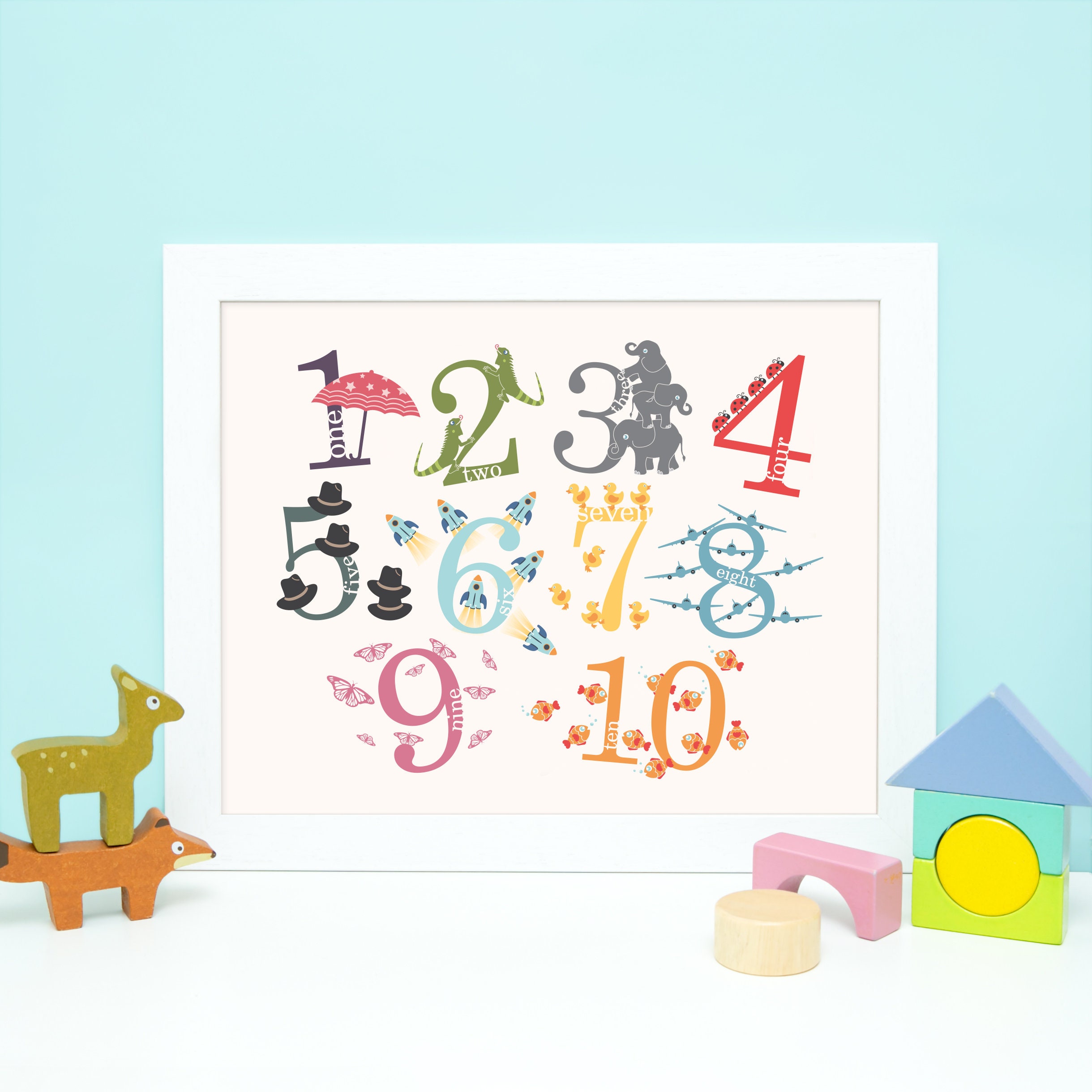 Colourful Alphabet Print / Alphabet Poster / Alphabet Decor / | Etsy