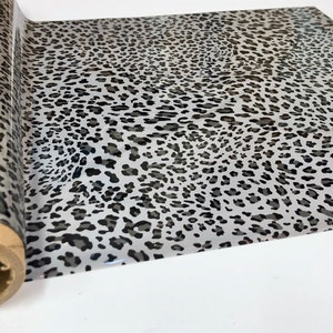 Metallic Foil - Wild Leopard Spots - Small Silver - Transfer Sheet Roll ...