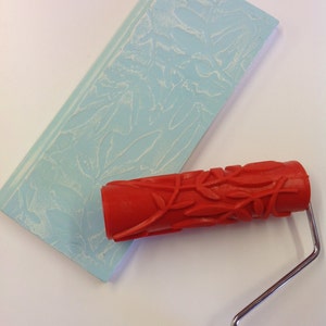 Artsy Leaf Pattern - Decorative Patterned Paint Roller - Etsy