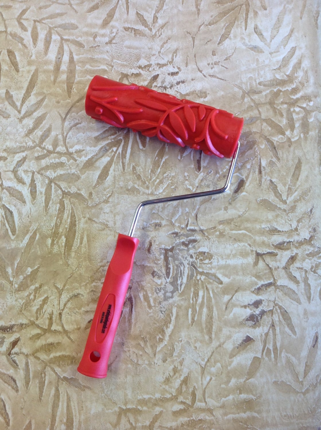 Artsy Leaf Pattern Decorative Patterned Paint Roller | Etsy