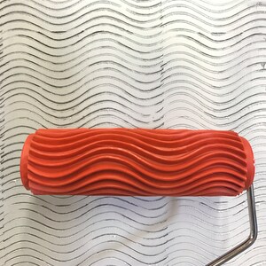 Wavy Horizontal Lines - Decorative Patterned Paint Roller - Etsy
