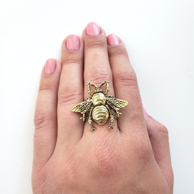 Bumble Bee Ring - Etsy