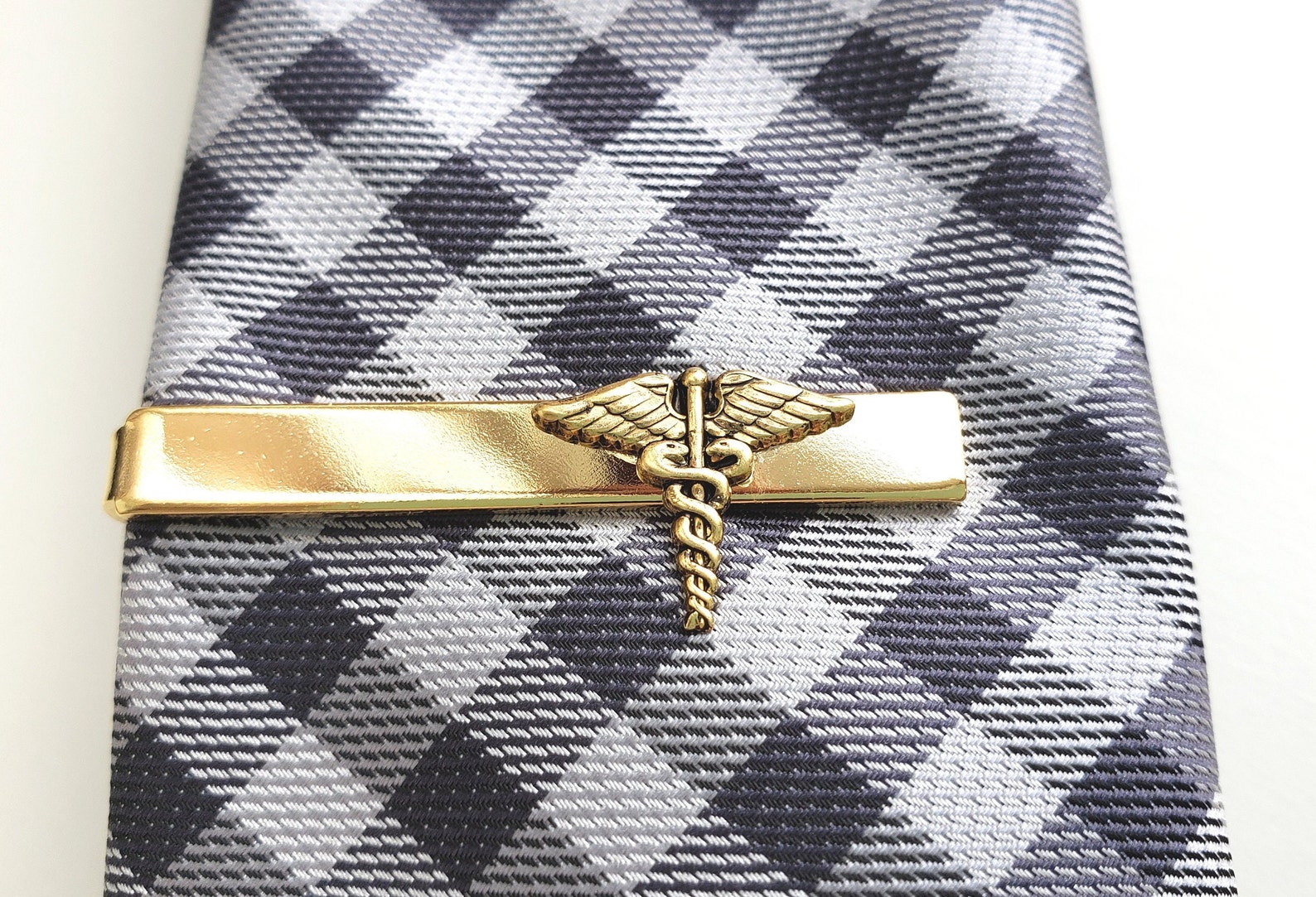 Gold Caduceus Medical Symbol Tie Clip Tie Bar Doctor Nurse - Etsy
