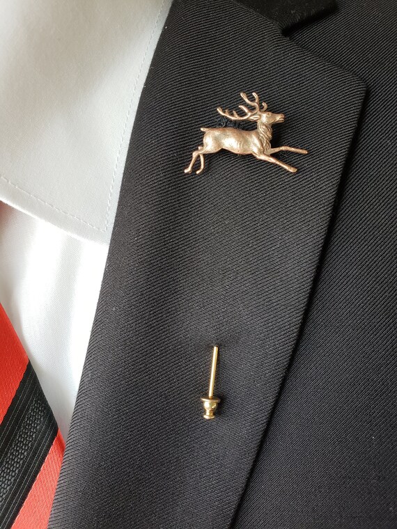 Copper Deer Stick Pin Lapel Pin Woodland Forest Nature | Etsy