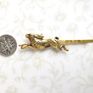Rabbit Hair Pins, 24k Gold Plated, Set of Two, Bunny, Woodland, Bobby ...
