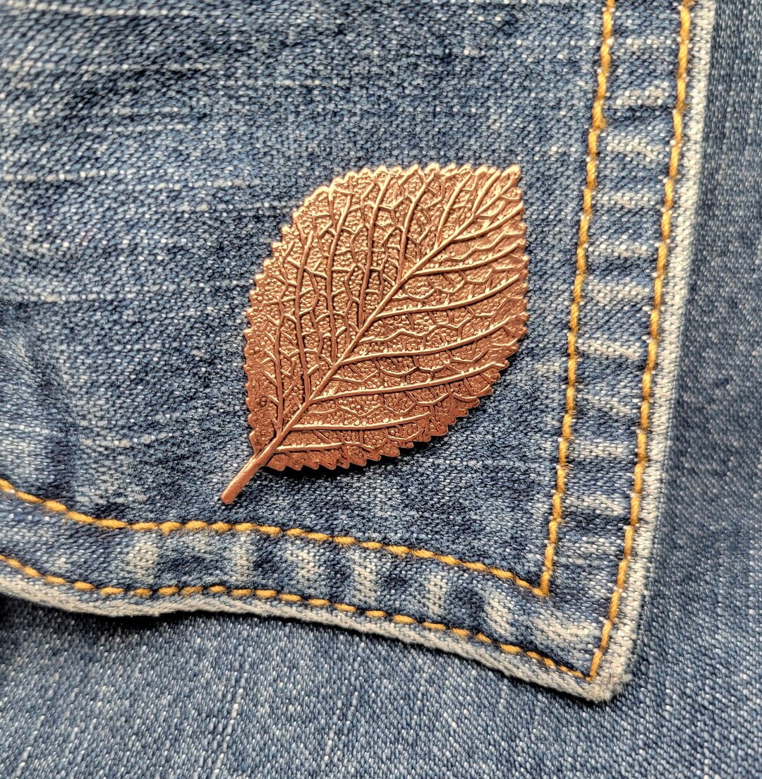 Rose Gold Leaf Pin Brooch, Lapel Pin, Woodland, Nature, Garden Wedding ...