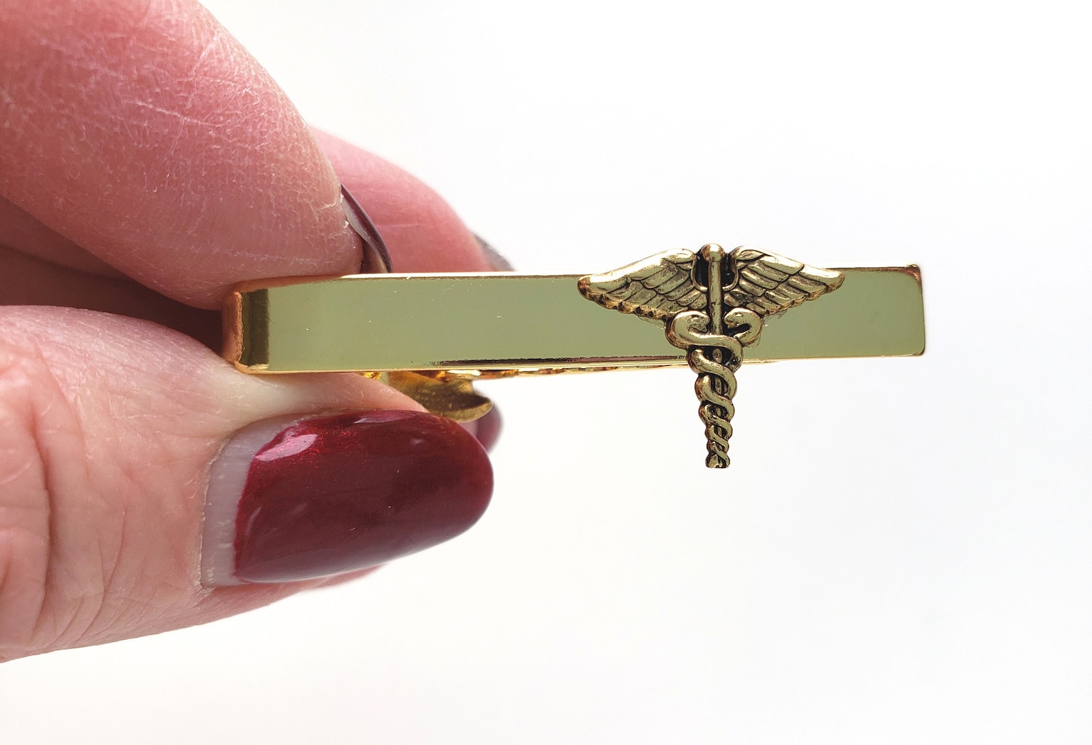 Gold Caduceus Medical Symbol Tie Clip Tie Bar Doctor Nurse - Etsy