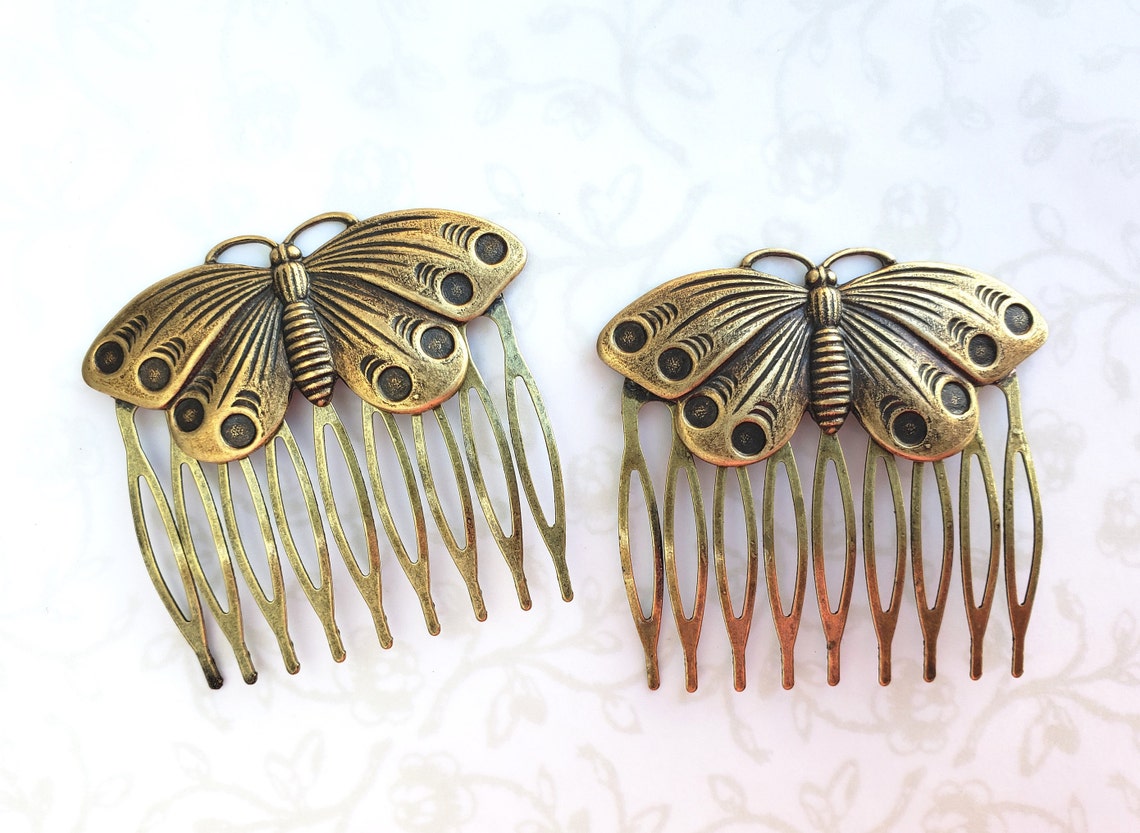 Butterfly Hair Combs Summer Hair Accessory Garden Wedding | Etsy
