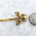 Iris Floral 24k Gold Hair Pins, Bobby Pins, Garden Wedding Flowers ...