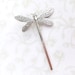 Silver Dragonfly Bobby Pins Set of 2 Woodland Garden - Etsy