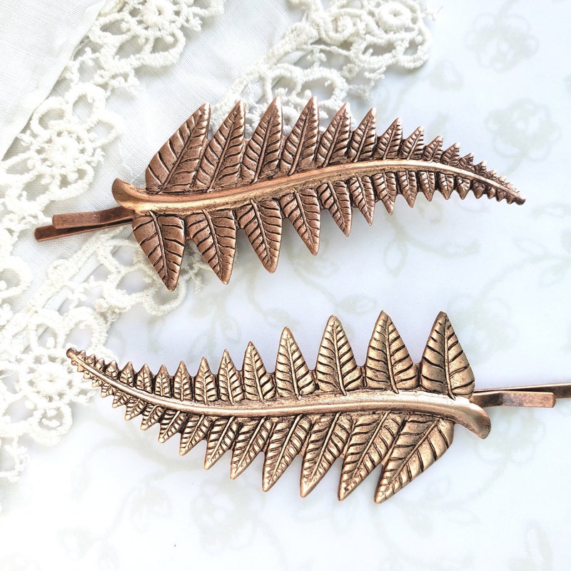 Fern Leaf Hair Pins - Etsy