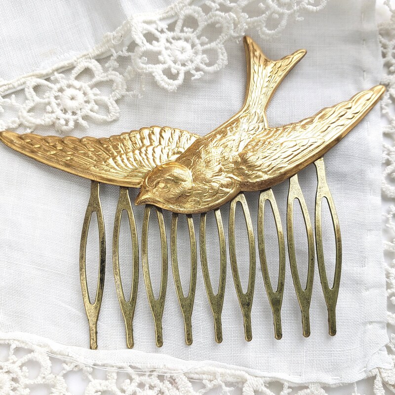 Bird Hair Comb - Etsy