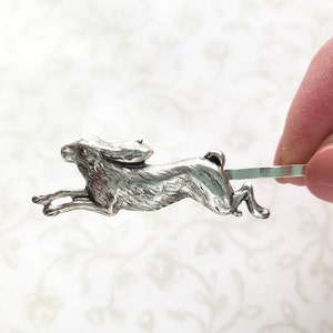 Silver Rabbit Hair Pins, Set of 2, Spring, Easter, Bunny, Teacher Gift ...