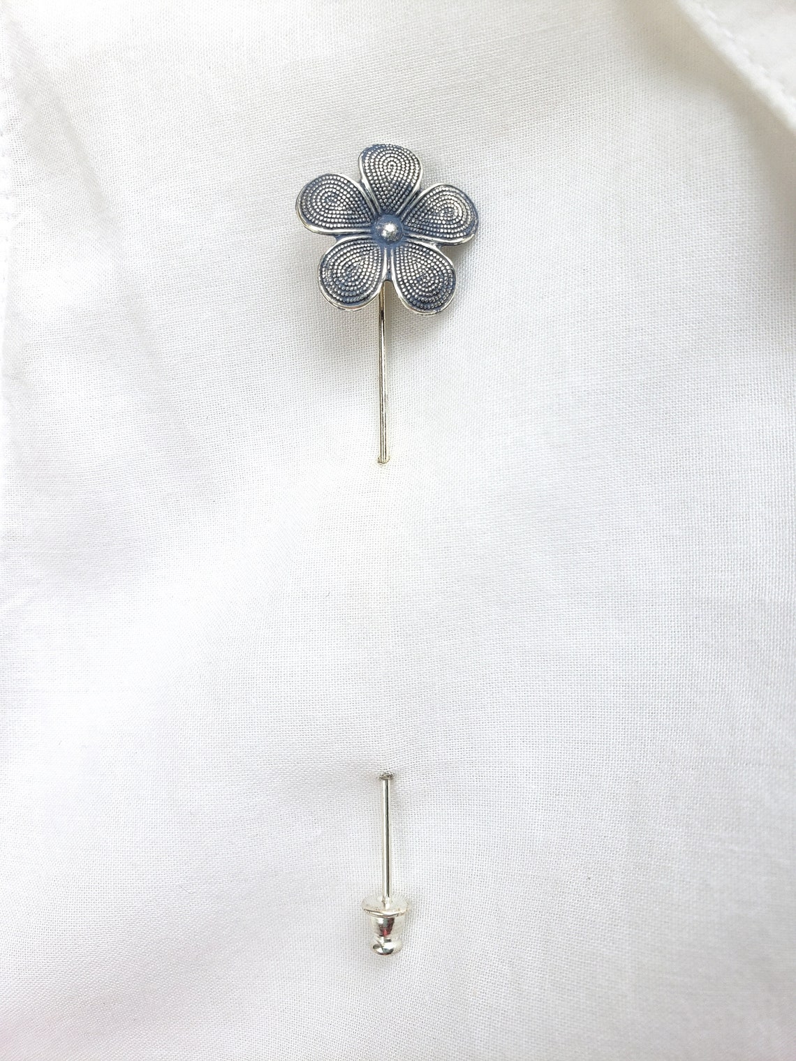 Forget-me-not Stick Pin, Lapel Pin, Choose Silver, Gold or Blue, Spring ...