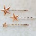 Rose Gold Star Hair Pins, Set of 3, Graduated Sizes, Bobby Pins ...