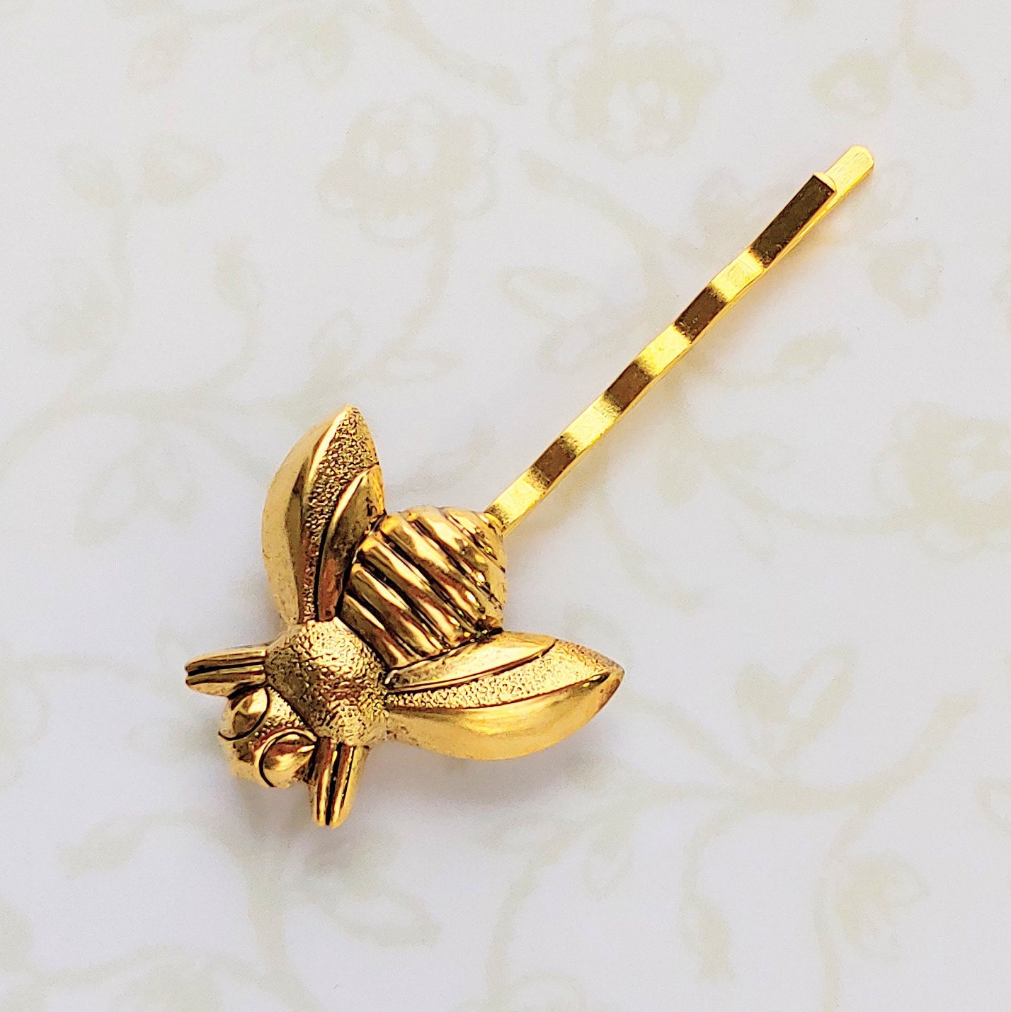 Bumble Bee Bobby Pins 24k Gold Honey Bee Bobby Pin Woodland | Etsy