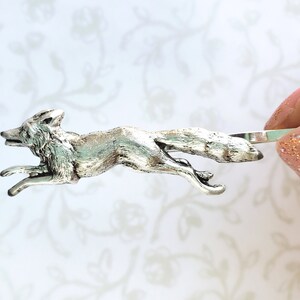 Silver Fox Hair Pins, Set of Two, Woodland Creature, Bobby Pins, Forest ...