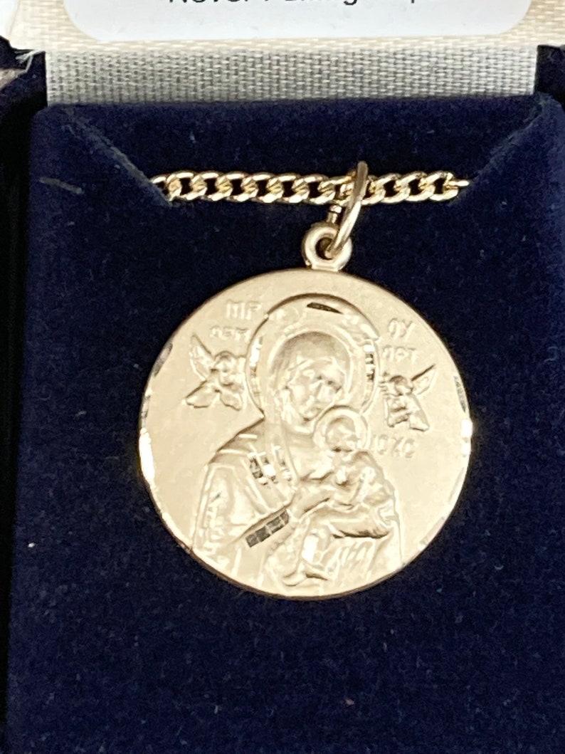 Our Lady of Perpetual Help Gold Filled Pendant - Etsy