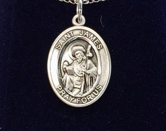 St James Medal and Chain - Etsy