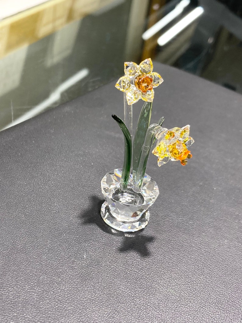 Daffodils Crystal Figurine - Etsy