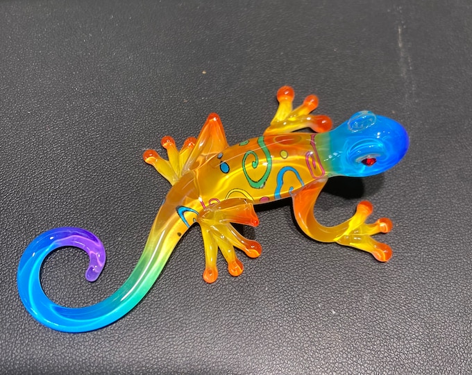 Gecko Kona Glass Figurine - Etsy