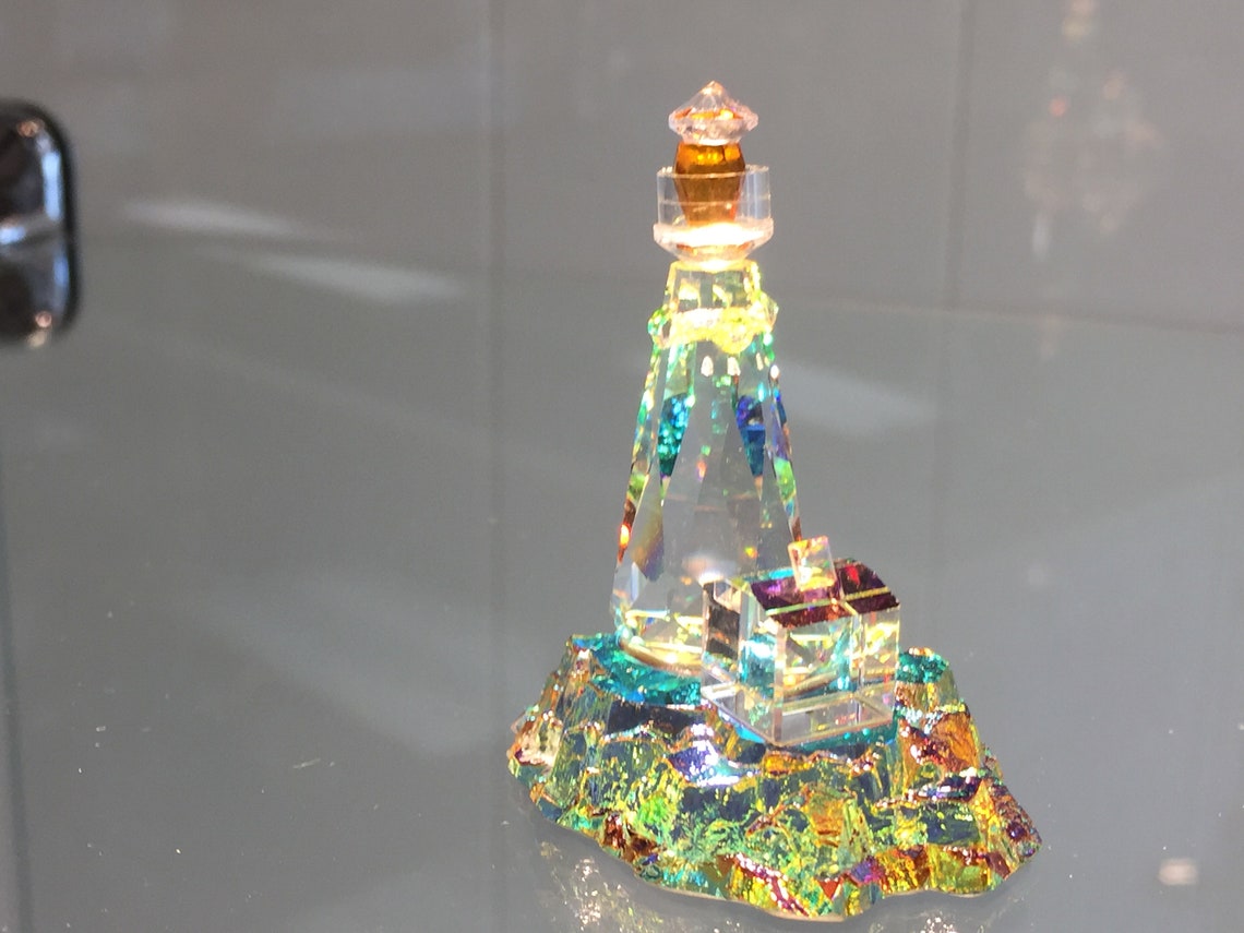 Harbor Lighthouse Crystal Figurine - Etsy