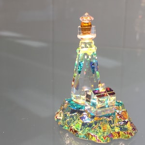 Harbor Lighthouse Crystal Figurine - Etsy