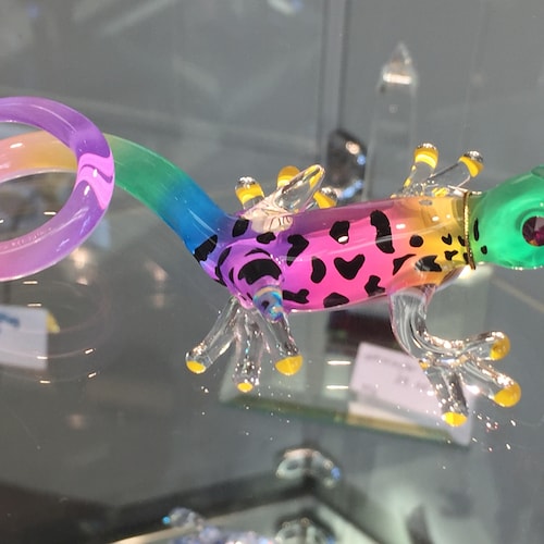 Hand Blown Glass Gecko Figurine Miniature Lizard Animal - Etsy